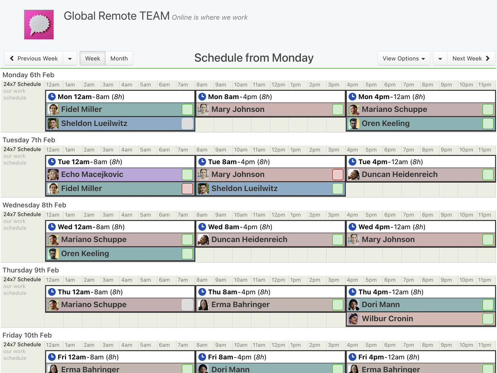 Shift Schedule Software for Global and Remote Teams - ShiftApp